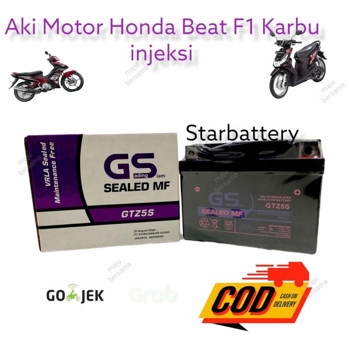 Jual Aki Motor Honda Beat F1 CW (GTZ5S GS E) Aki Kering MF | Shopee Indonesia