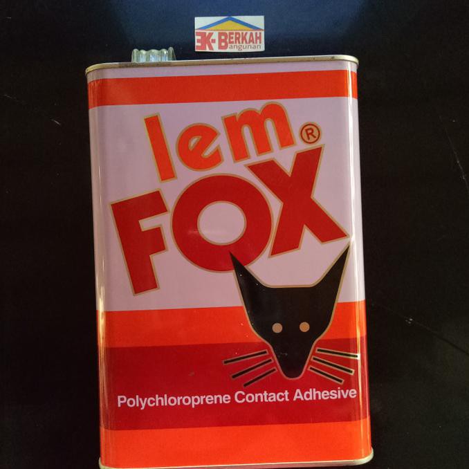 Jual Lem FOX Kuning 2,5gr Kaleng buat Furnitur Sandal Kayu Kulit Karet | Shopee Indonesia