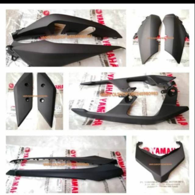 Jual full set body halus xmax 250 hitam doff hitam halus include behel ...