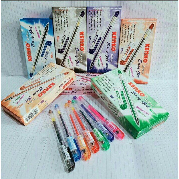 Jual Alat Tulis Kantor / Sekolah - Pulpen Merek Kenko Easy Gel 0.5mm ...
