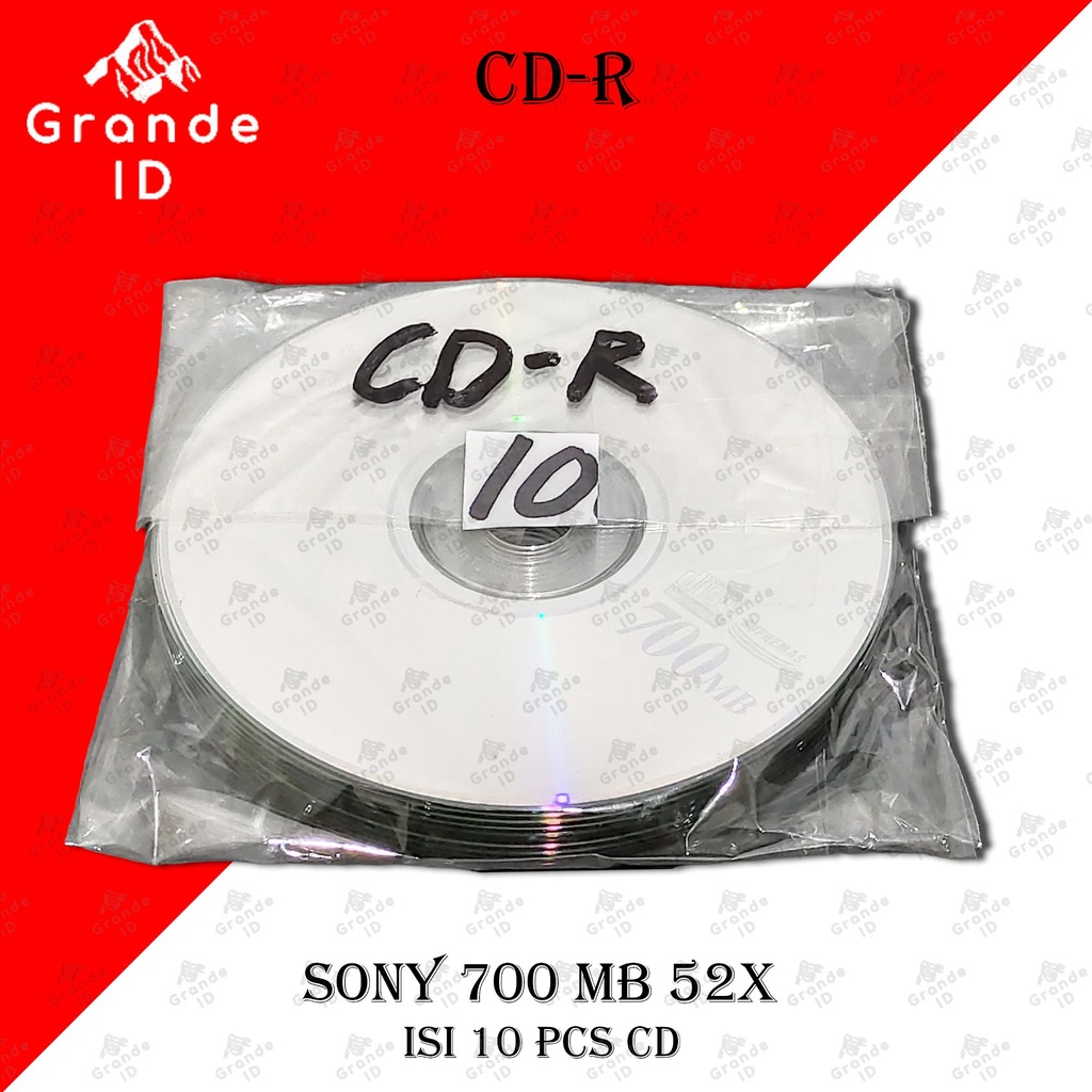 Jual CD-R SONY 700 MB CD KOSONG CD BLANK ISI 10 PCS | Shopee Indonesia