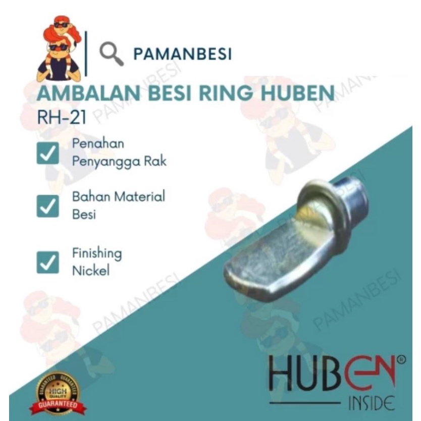 Jual Ambalan Besi Ring / Ambalan Kayu Penyangga Papan Kayu HUBEN RH-21 ...