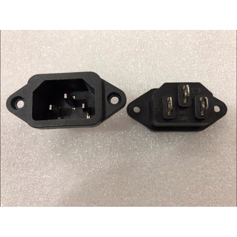 Jual Socket AC Power IN Outlet Inlet Soket Komputer PC TEMBAGA PVC ...