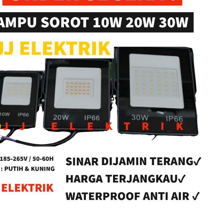 Jual Lampu Sorot Tembak LED 10W / 20W /30W Warna Kuning Warm White atau ...