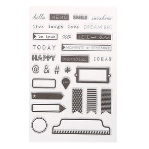 Jual Clear Stamp (Stempel Transparan/Bening) - Memo/Frame/Banner Design ...