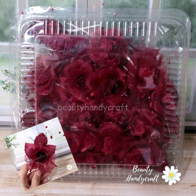 Jual Bunga korsase besar marun per box | Shopee Indonesia