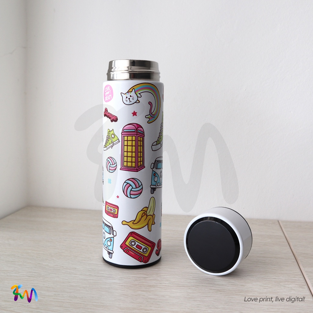 Jual Tumbler Sakura LED Custom Ice Cream Design | Smart LED Tumbler ...