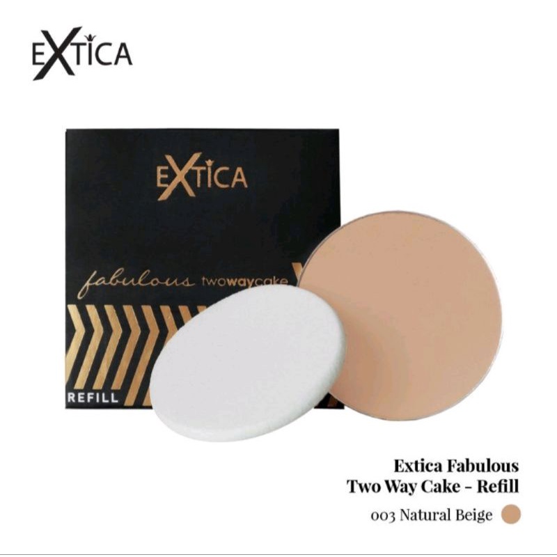Jual EXTICA FABULOUS TWO WAY CAKE DAN REFFIL (12gr)) | Shopee Indonesia
