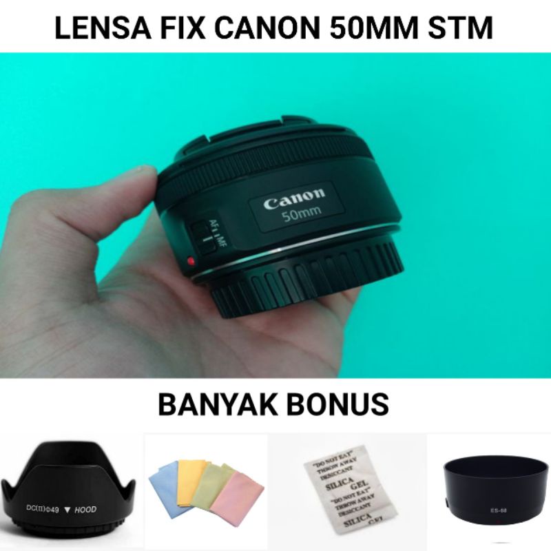 Jual Lensa Fix Canon 50mm F1.8 STM Mulus Likenew Full Bokeh Ada ...
