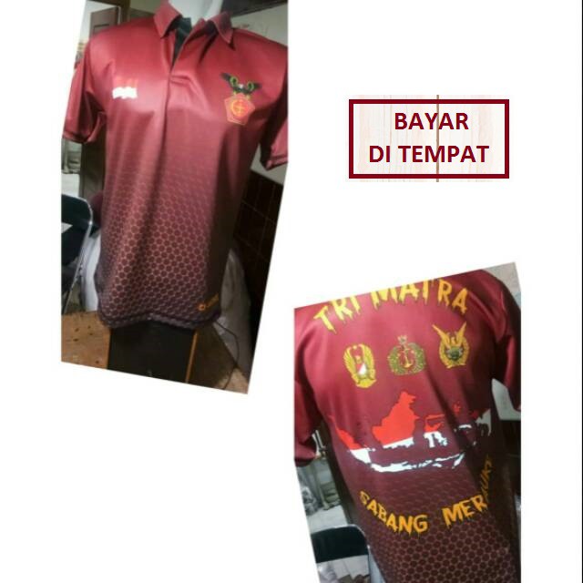 Jual KAOS TNI T-SHIRT ARMY FULLPRINT TRIMATRA KERAH SUBLIME JERSEY ...