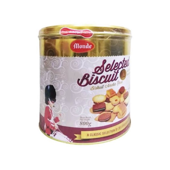 Jual Monde selected biscuit 800gr | kue kaleng | Shopee Indonesia