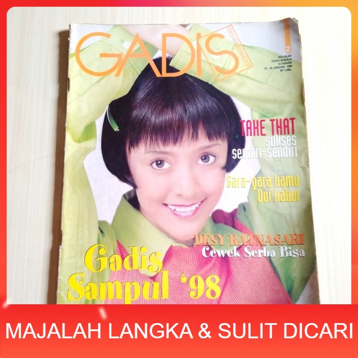 Jual Majalah GADIS No.2 Jan 1998 PULUNG AUBREY + ARTIKEL DESY RATNASARI Langka | Shopee Indonesia