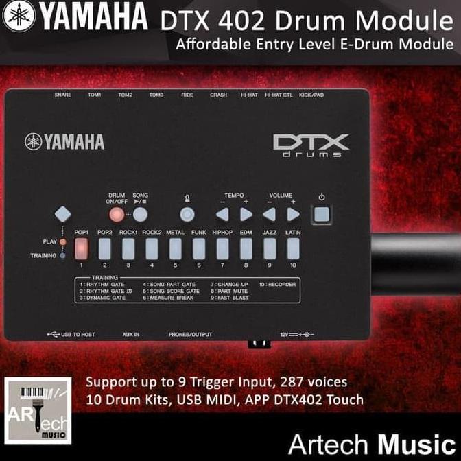 Jual Module Drum Elektrik Yamaha Dtx402 / Dtx 402 (Penerus Dtx400 / 400 ...