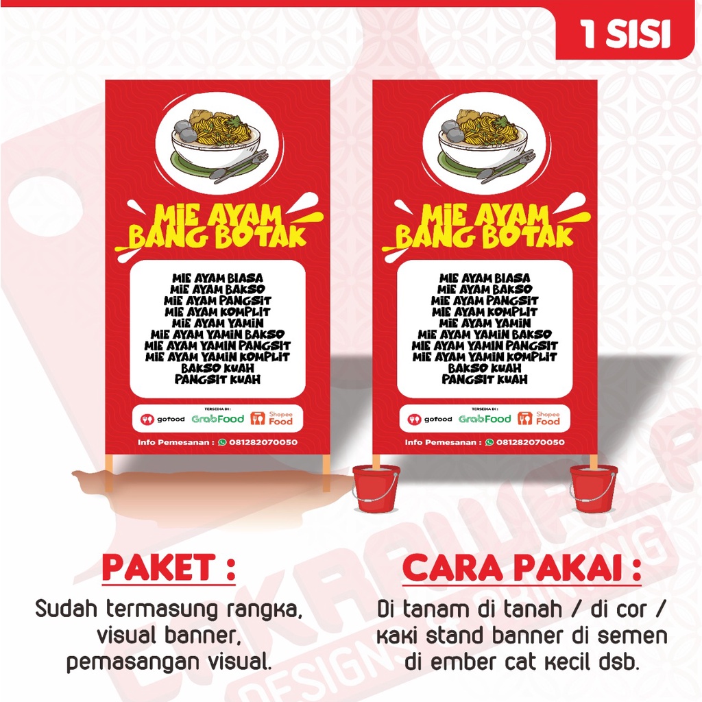 Jual STAND BANNER KAYU UKURAN 60 X 110 - STAND BANNER PROMOSI ...