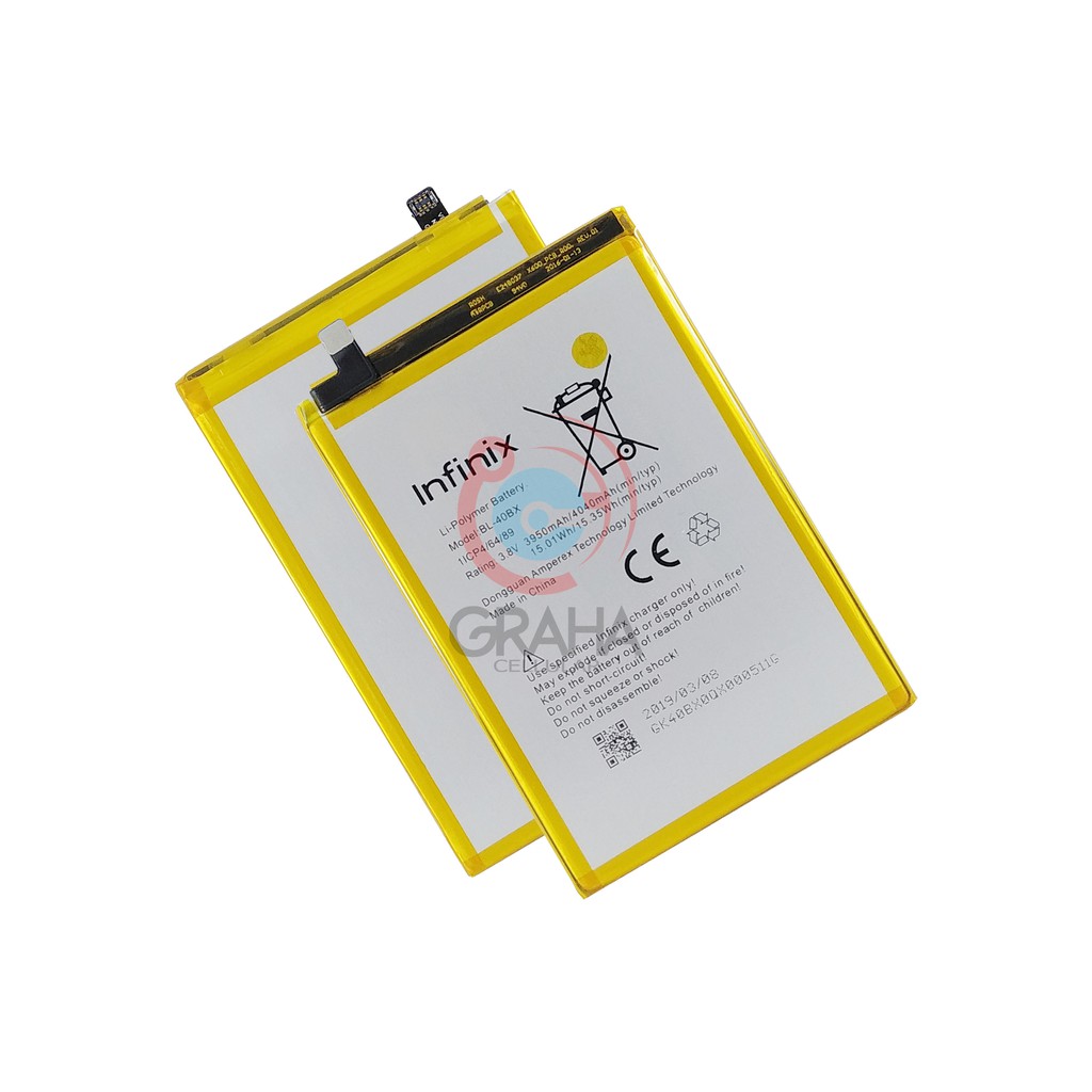 Jual BATERAI / BATTERY / BATRE INFINIX NOTE 2 / X600 / BL-40BX | Shopee ...