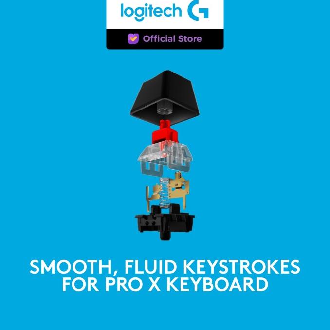 Jual Logitech GX Switch Mechanical Keycaps Keyboard Gaming - Red Linear ...