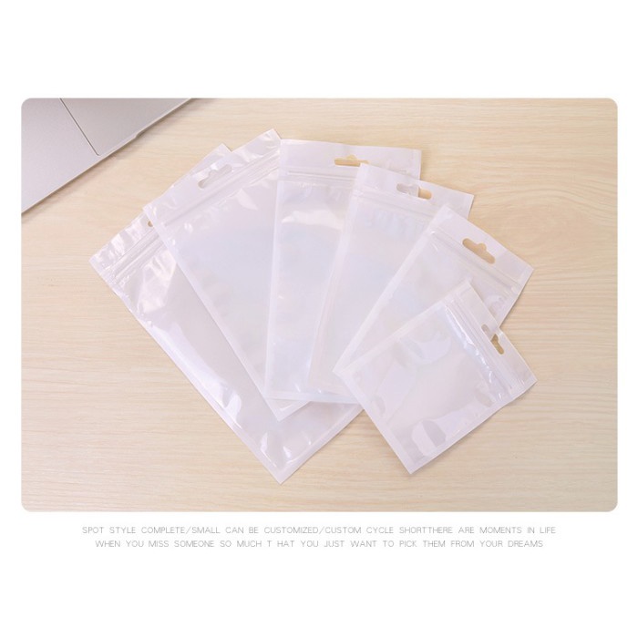 Jual Ziplock Plastik Klip Putih Ukuran Sedang Dan Kecil Packing Olshop ...