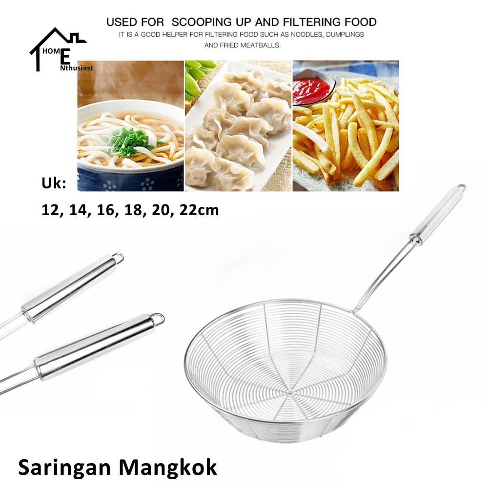 Jual Saringan Mangkuk Mangkok - Strainer Pasta / Mie / Pangsit ...