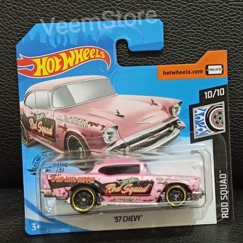 Jual Hotwheels 1:64 Chevy Pink Rod Squard 1957 [Original Mattel] SNI ...
