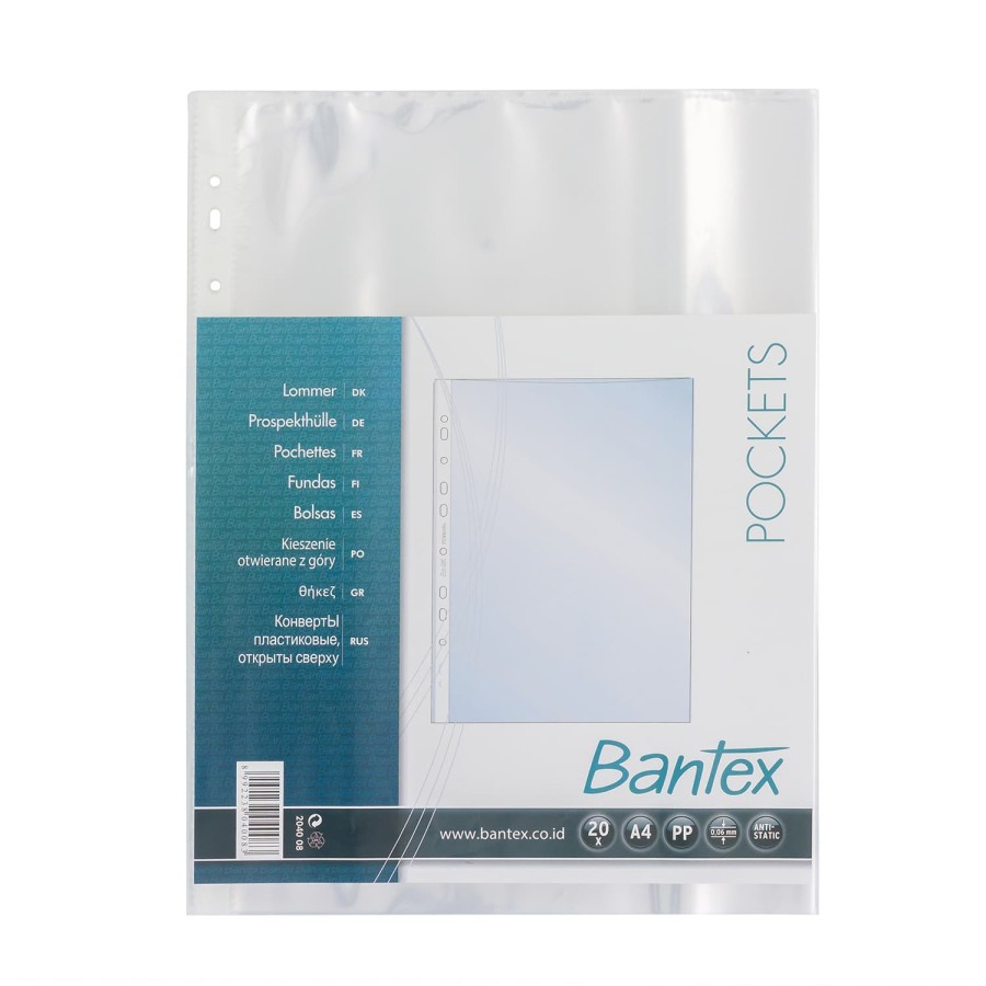 Jual REFILL POCKET CLEAR HOLDER BANTEX A4 8040 PLASTIK BENING (ISI ...