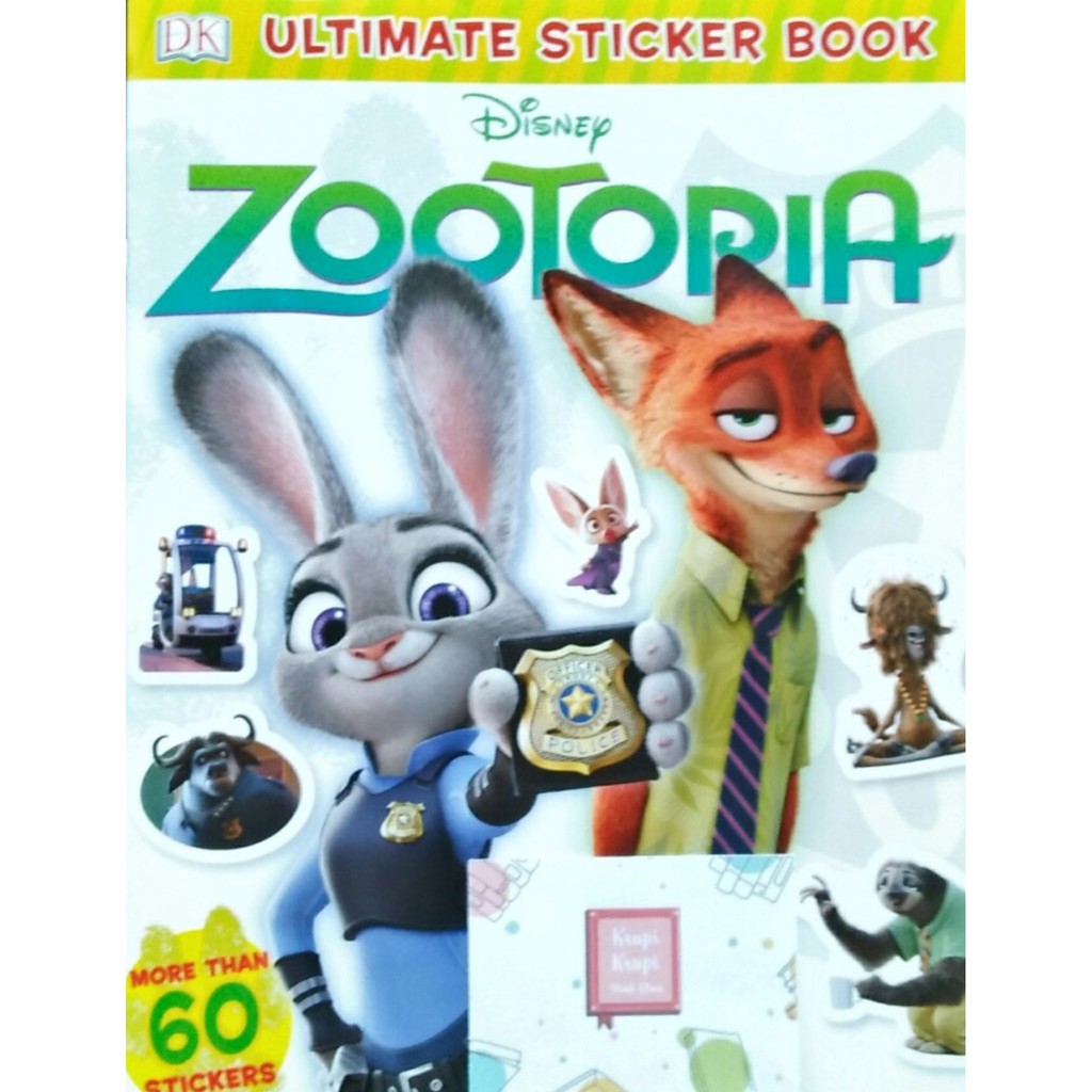 Jual Buku Anak Import Ultimate Sticker Book: Disney Zootopia | Shopee ...