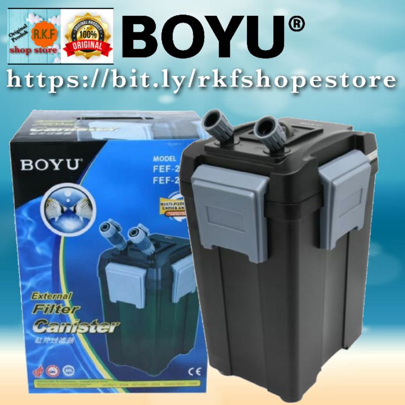 Jual BOYU Filter Akuarium FEF-280a external / garansi 1 thn | Shopee ...