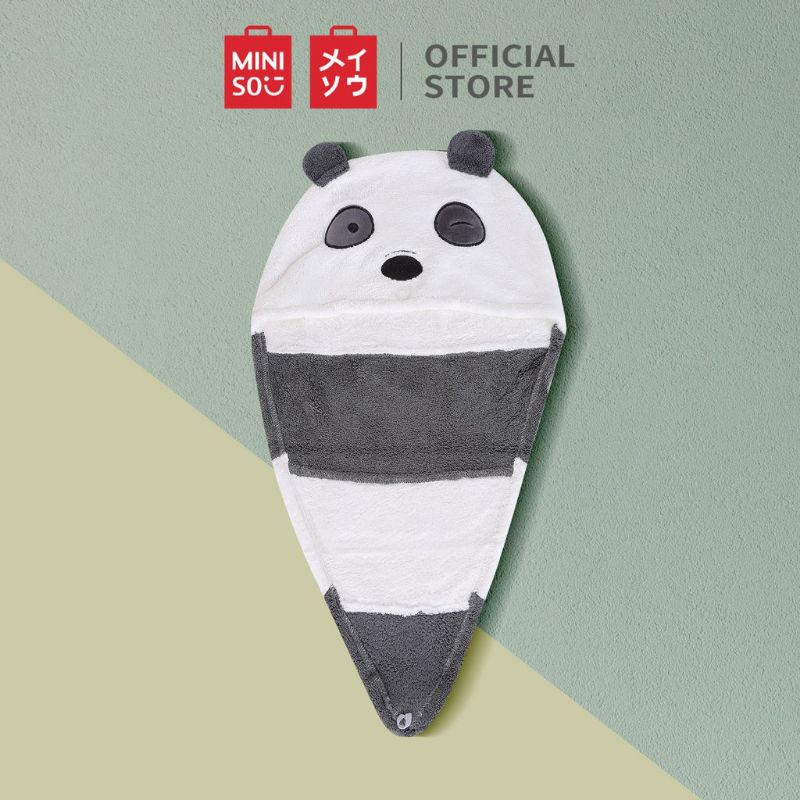 Jual MINISO X WE BARE BEARS! 3WRN. HAIR DRYING TOWEL Snoopy / WBB ...