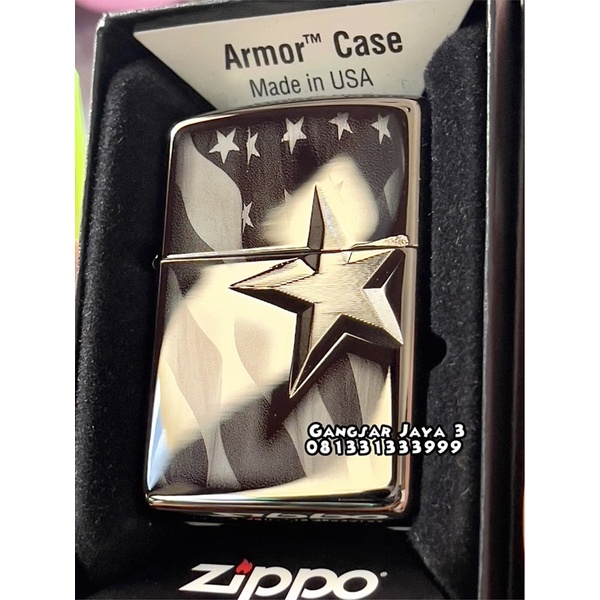 Jual korek Zippo Original Retro Star Design | Shopee Indonesia