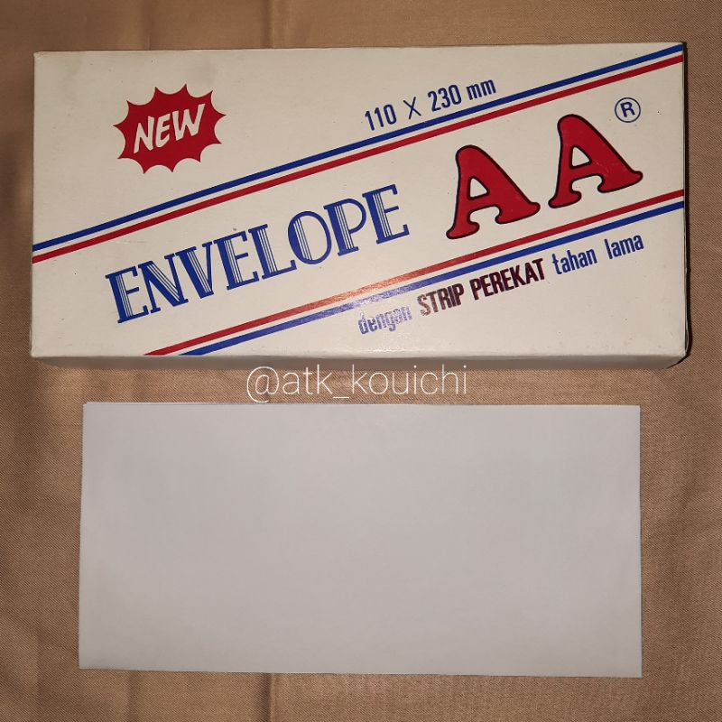 Jual AMPLOP PUTIH AA NO. 90 NO. 110 DENGAN PEREKAT | AMPLOP AIRMAIL AA ...