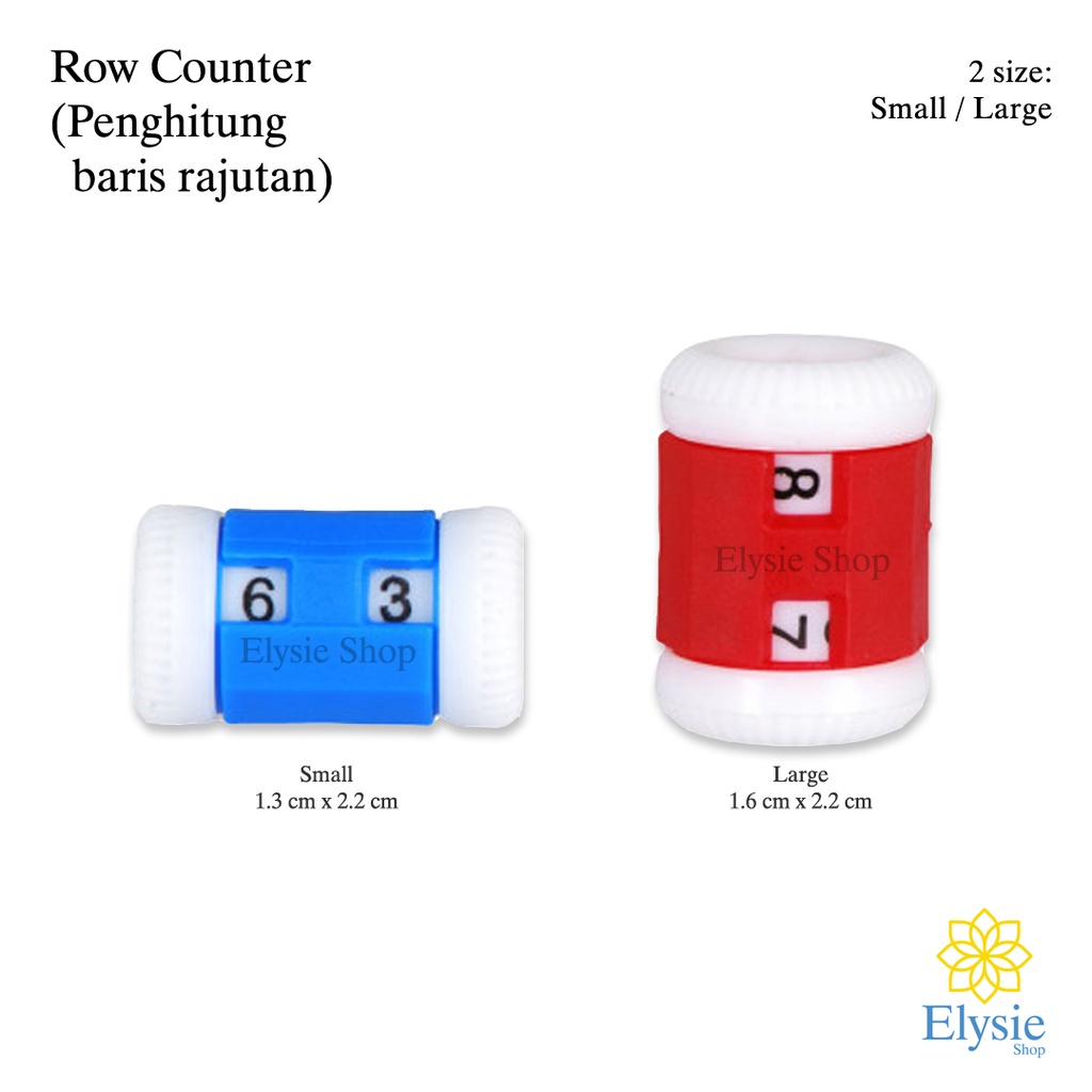 Jual Row Counter - Penghitung Baris Rajutan - Crochet Knitting Row ...