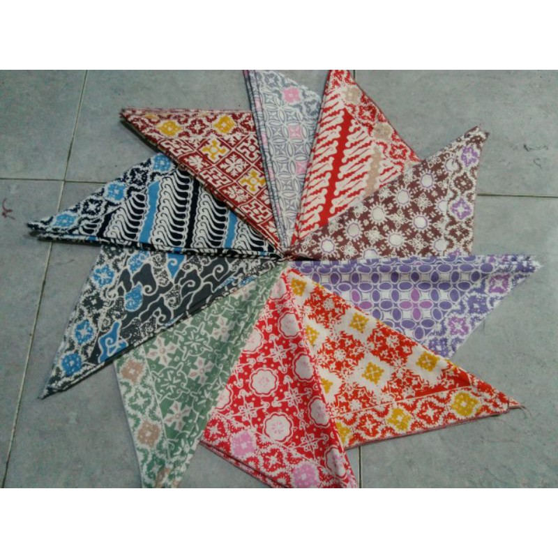 Jual Saputangan Batik souvenir batik handkerchief batik handkies batik ...