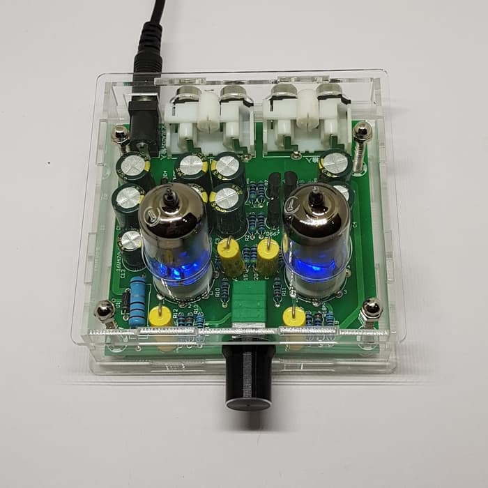 Jual Dual Tube Preamp Low Voltage AC 12V + Acrylic Box Ready For Use ...
