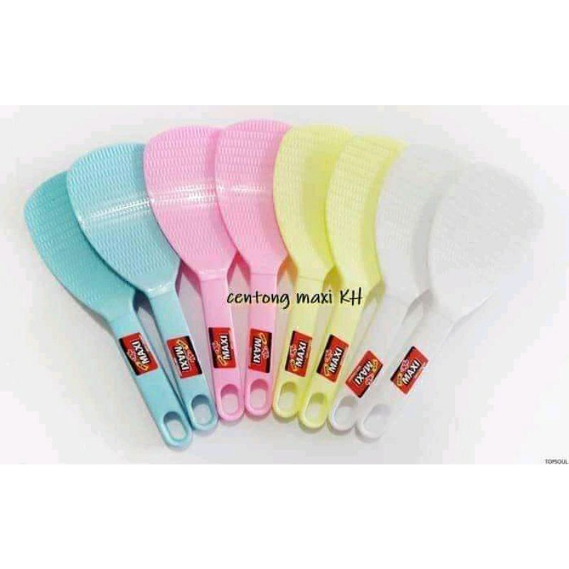 Jual Centong nasi MAXI tebal plastik anti lengket sendok nasi | Shopee Indonesia