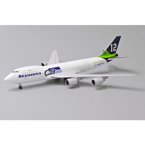 Jual mainan diecast pesawat JC Wings Interactive Seahawk Boeing 747-8F ...