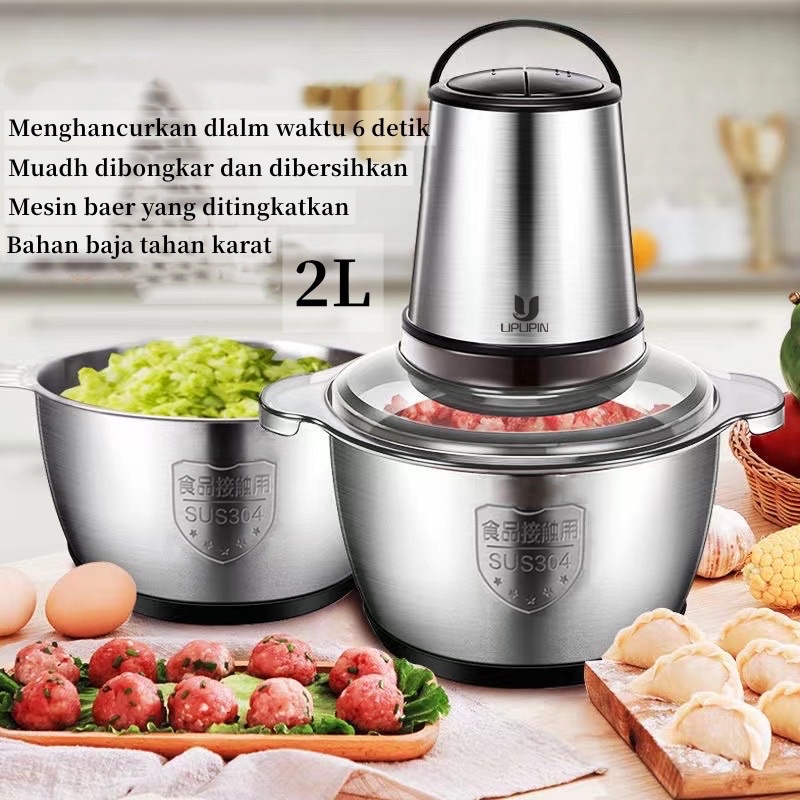 Jual UPUPIN Blender daging Chopper portable sepenuhnya otomatis Meat ...