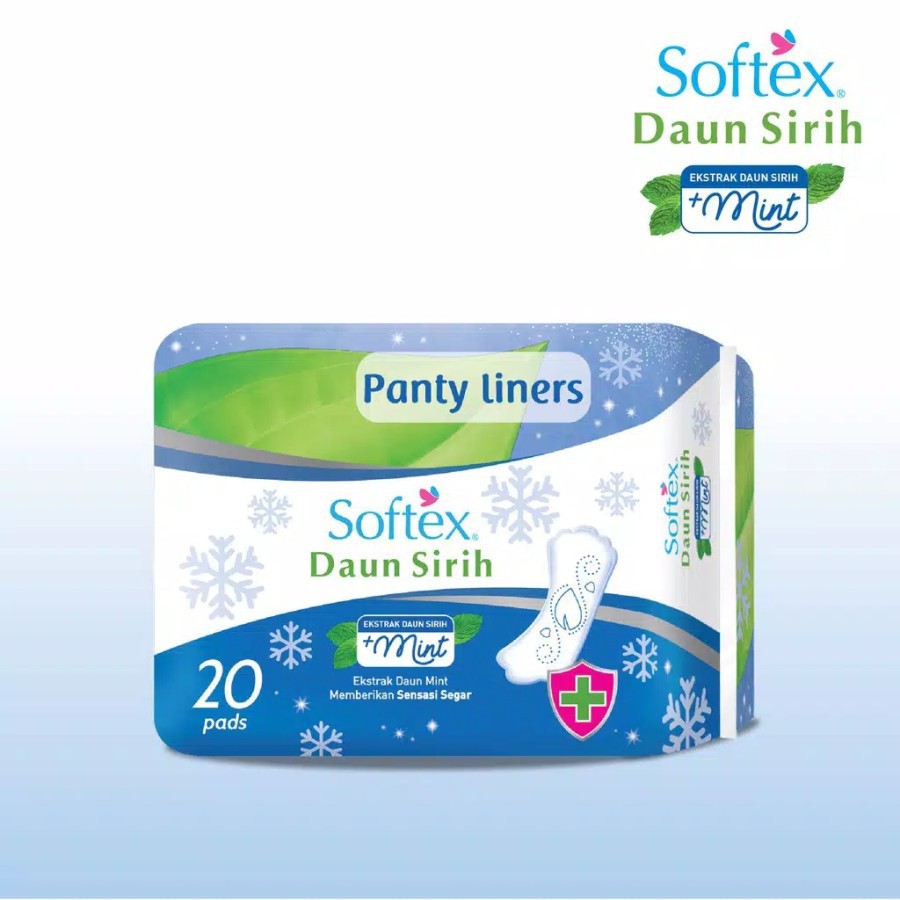 Jual SOFTEX Pantyliner Daun Sirih + Mint Reguler 20 sheets pads ...