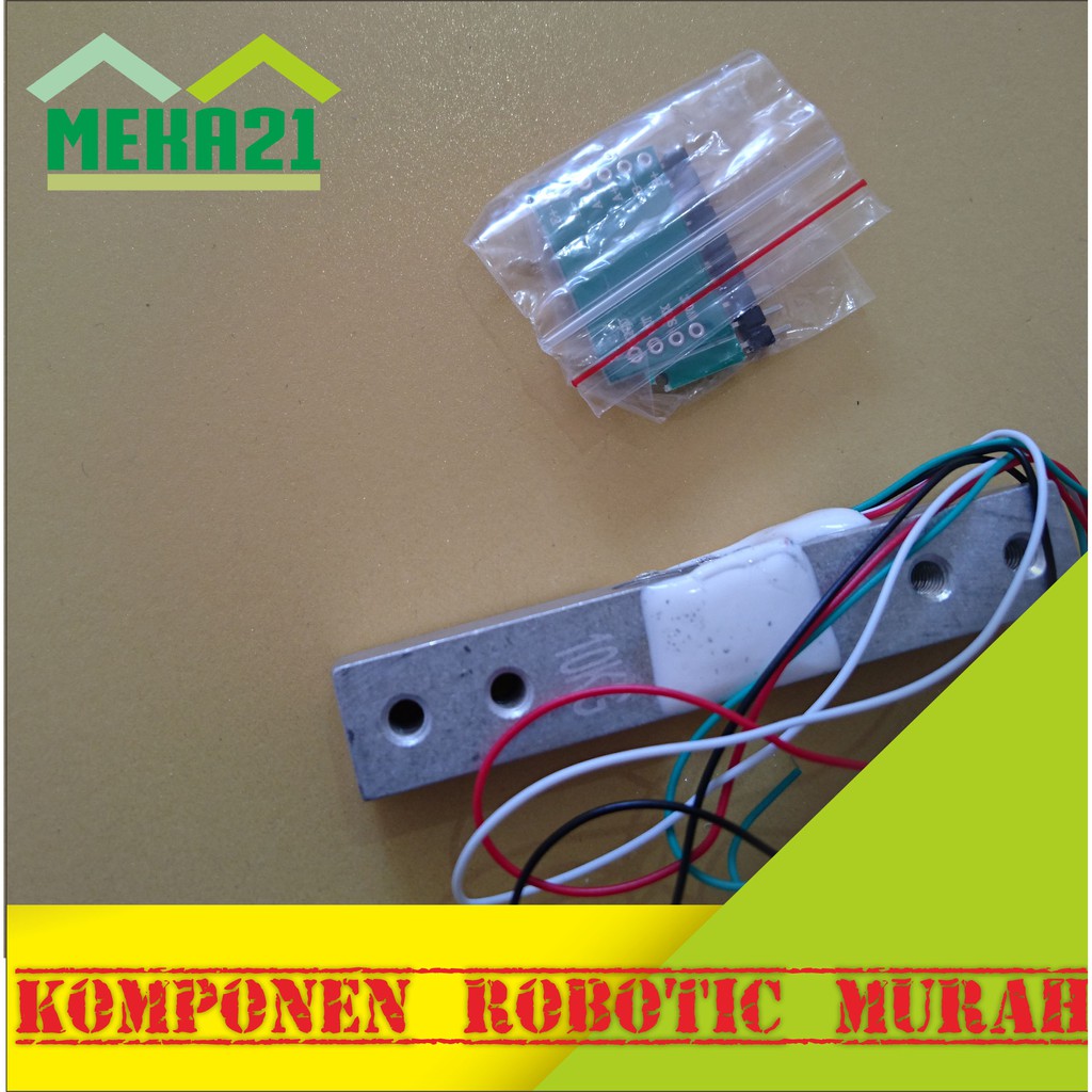 Jual Paket Sensor Berat Loadcell 10Kg plus HX711 Module Murah | Shopee ...