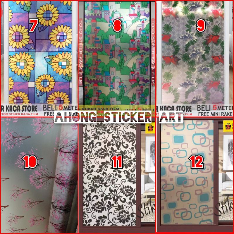 Jual STICKER KACA/STIKER KACA/STIKER KACA MOTIF/STIKER UNTUK JENDELA ...