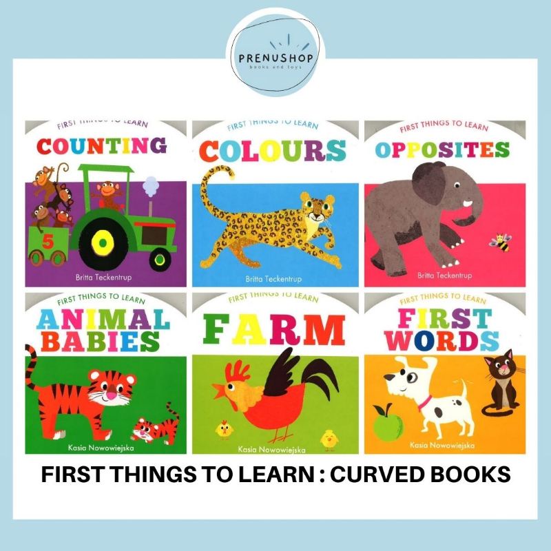 Jual Curved Books First Things to Learn Counting, Colours, Opposites ...