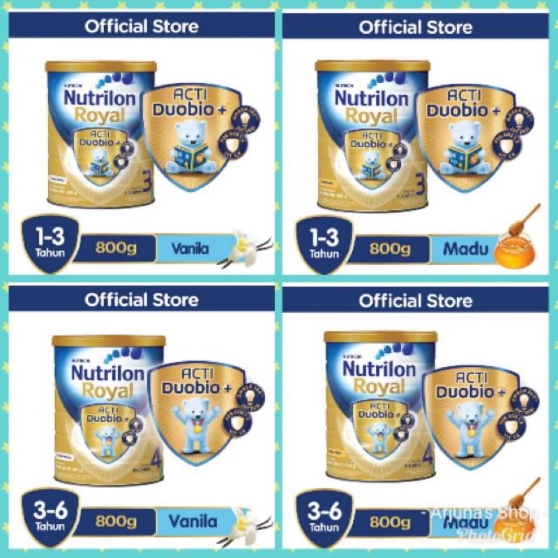Jual Nutrilon Royal 3 dan 4 Rasa Vanila Madu 800gr 400gr | Shopee Indonesia