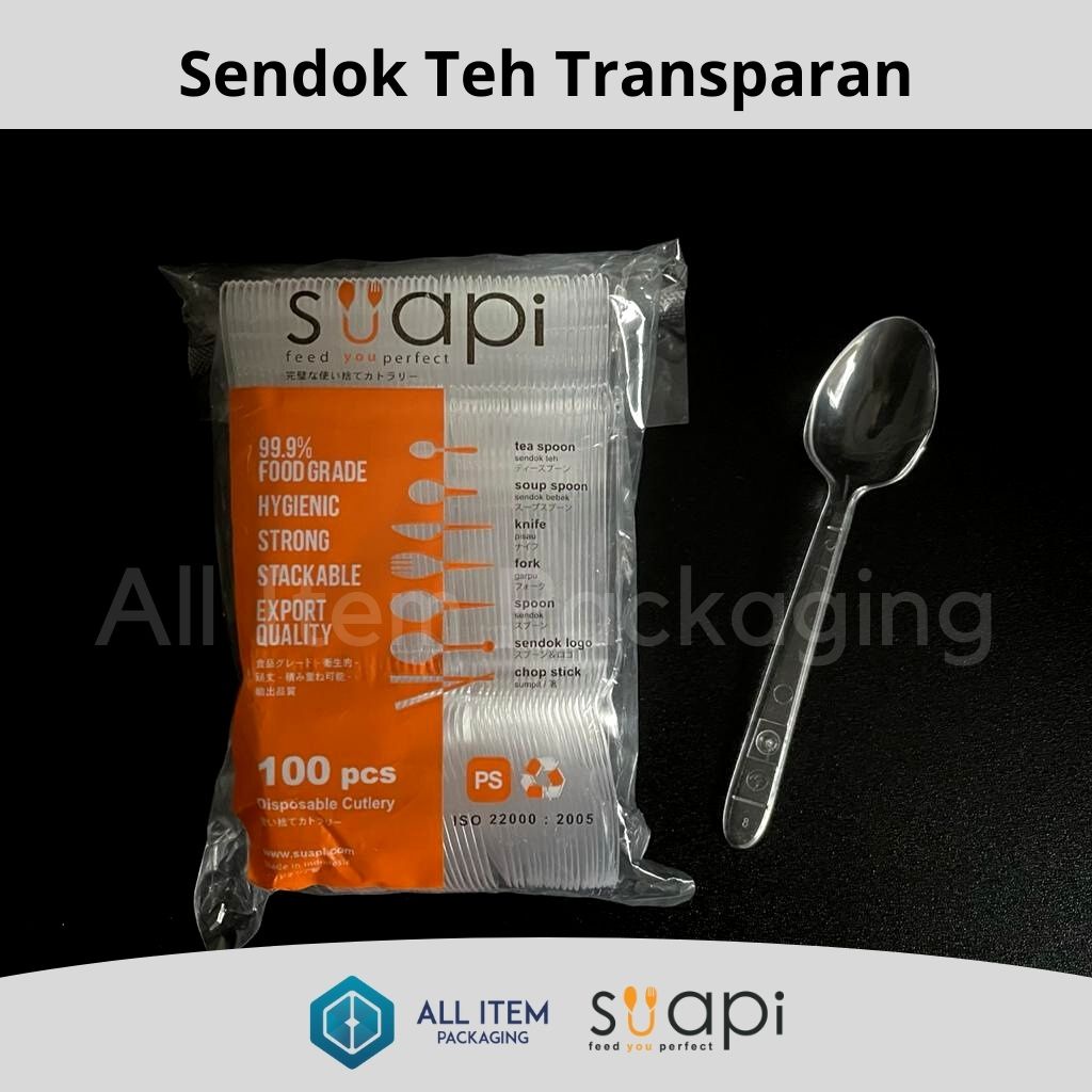 Jual Sendok Teh Suapi Transparan / Tea Spoon @100 Pcs | Shopee Indonesia