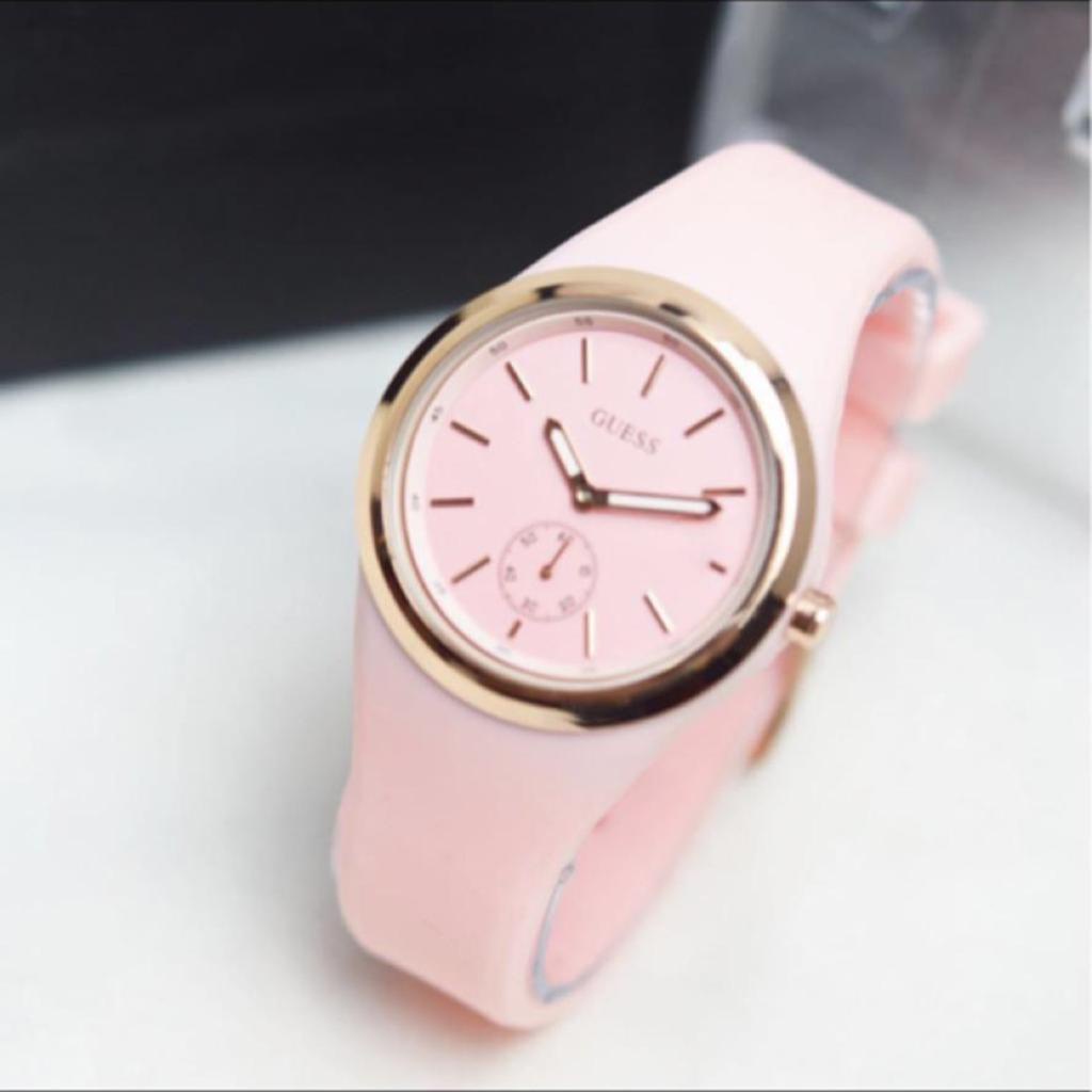 Jual Jam Tangan Wanita FAshion Rubber Guess Detik Bawah OFF Hiasan GUS ...