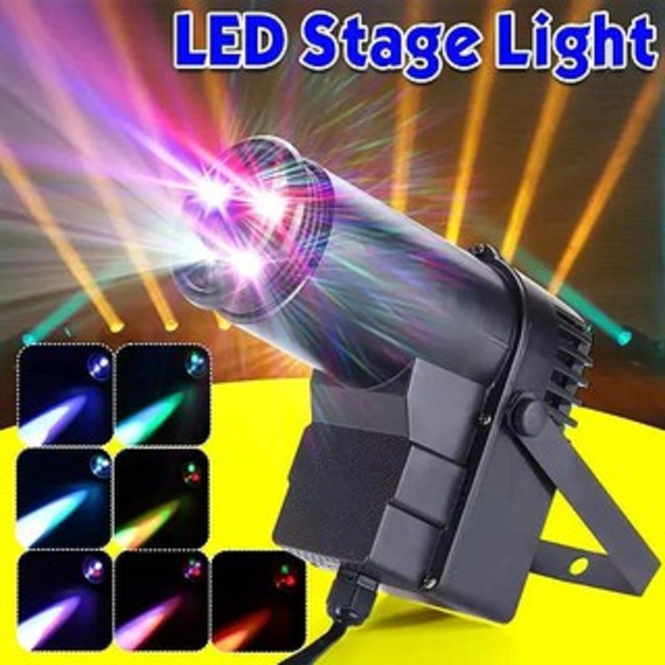 Jual 30W AC110-240V DMX RGBW Lampu LED Pinspot Sinar Lampu Sorot 6CH ...