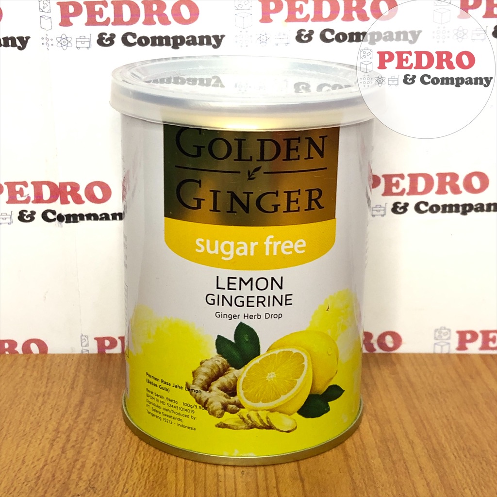 Jual sunny ville golden ginger rasa lemon sugar free 100 gram - permen ...