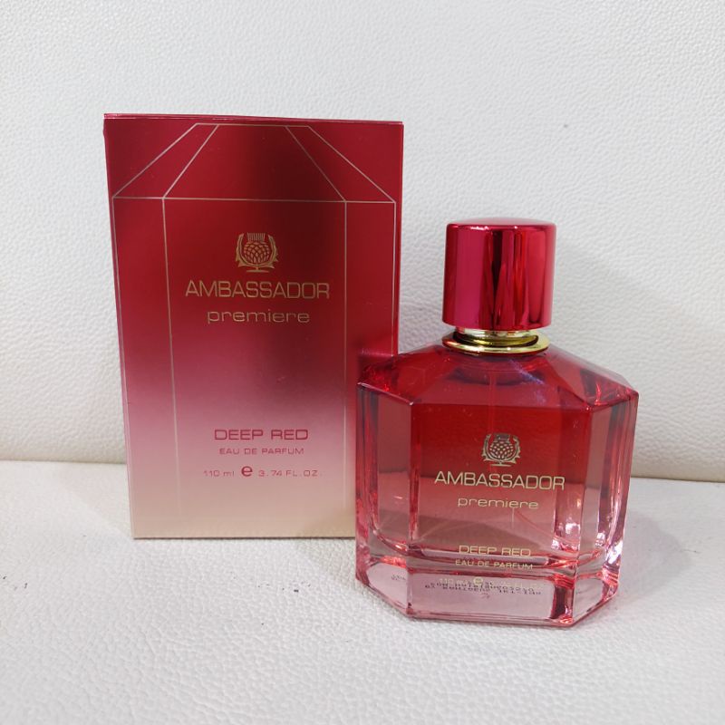 Jual BPOM ORIGINAL AMBASSADOR PREMIERE DEEP RED PARFUM UNISEX PARFUM ...