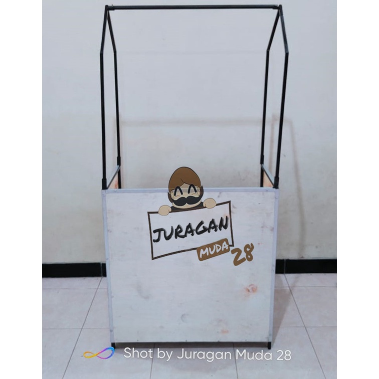 Jual Gerobak Lipat / Booth Portable varian atap segitiga | Shopee Indonesia