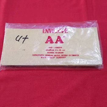 Jual 1 Lembar Amplop AA Coklat Ukuran 11 x 26 cm | Shopee Indonesia