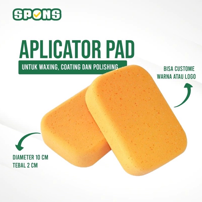 Jual spons poles applicator pad “𝘽𝙄𝙎𝘼 𝘾𝙐𝙎𝙏𝙊𝙈𝙀 𝙇𝙊𝙂𝙊” Kotak | Shopee ...