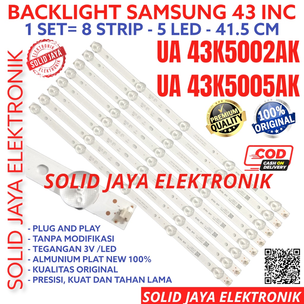 Jual BACKLIGHT TV LED SAMSUNG 43 INC UA 43K5002 43K5005 UA43K5002 UA43K5005 UA-43K5002 UA ...