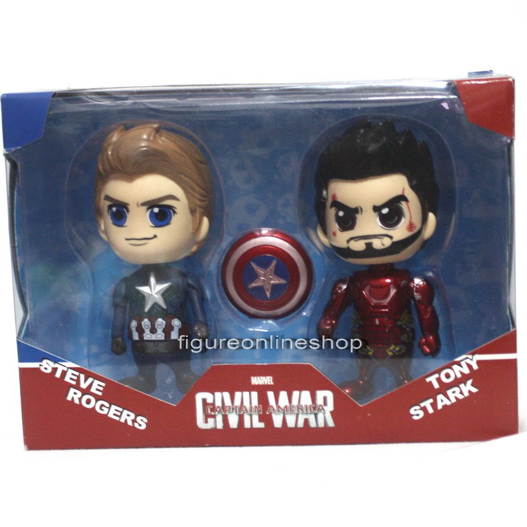 Jual FIGURE CHIBI CIVIL WAR CAPTAIN AMERICA VS IRONMAN MARK XLVI ...
